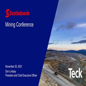 Scotiabank Mining Conference Presentation Slides | PDF