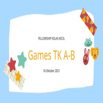 Games (kuis) Alkitab untuk kelas TK A dan TK B | PPTX