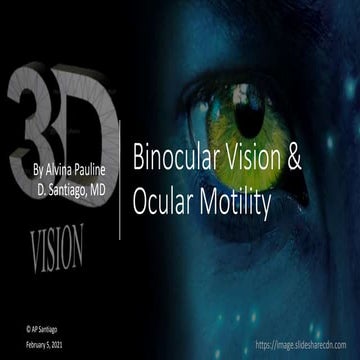 Binocular Vision and Ocular Motility | PPTX