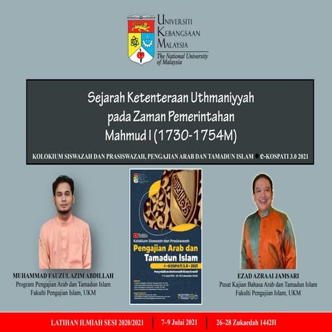 Sejarah Ketenteraan Uthmaniyyah pada Zaman Pemerintahan Mahmud I (1730 ...