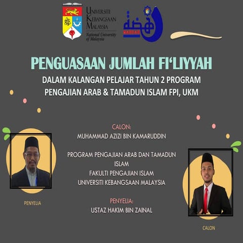 Penguasaan Jumlah Fi'liyyah dalam Kalangan Pelajar Tahun 2 Program ...