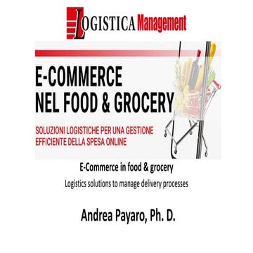Logistics for food & grocery e-commerce | PPTX