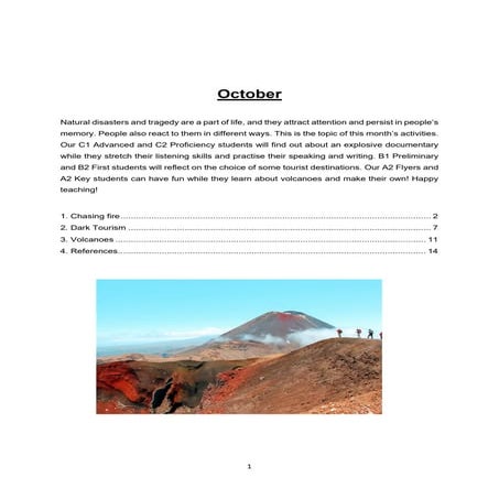 October 2021 - Cambridge English Teaching Activities | PDF