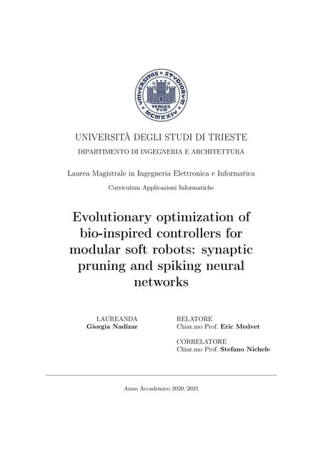 Evolutionary Optimization Of Bio Inspired Controllers For Modular Soft Robots Synaptic Pruning 4251