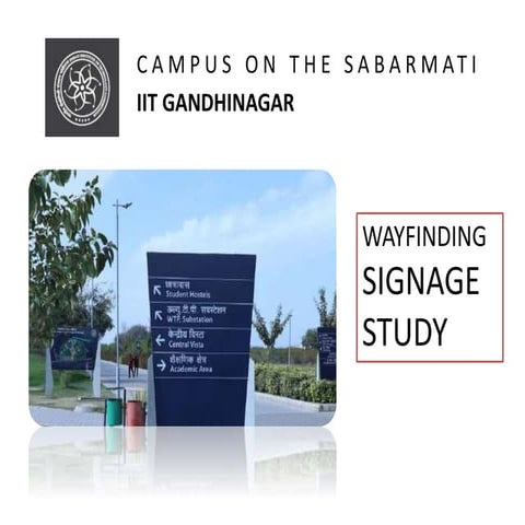 Signage study IIT GANDHINAGAR | PPTX