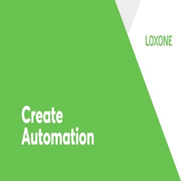 Loxone Presentatie | PDF