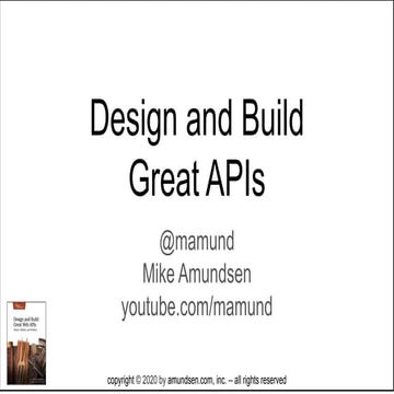 Interface By Apidays Design And Build Great Web Apis Ppt