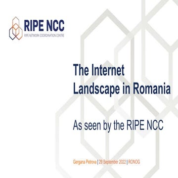 The Internet Landscape in Romania | PPT
