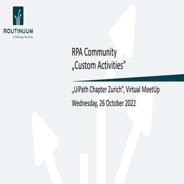 Custom Activities in UiPath (Activity Builder) | PDF