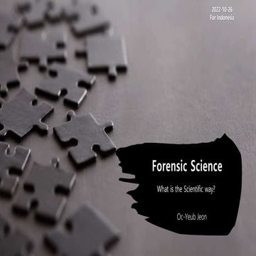 forensic science | PPT