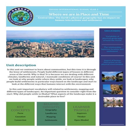 2022-2023 Unit Newsletter - Where we are in place and time.docx