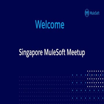 Singapore Mulesoft Meetup 23 Nov 2022 Ppt