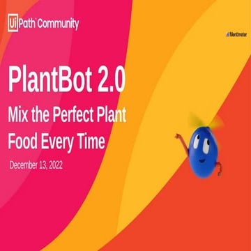 PlantBot 2.0: Mix the Perfect Plant Food Every Time | PPT