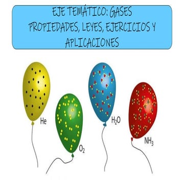 Taller conceptos básicos y leyes de los gases | PDF