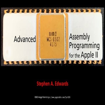 Advanced Assembly Programming for the Apple II | PDF