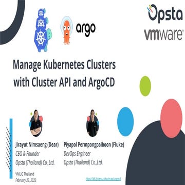 Manage Kubernetes Clusters With Cluster Api And Argocd Ppt