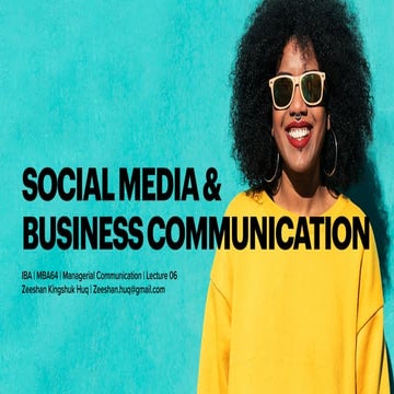 20220307 Managerial Communication Lecture 06 | PDF | Social Networking ...