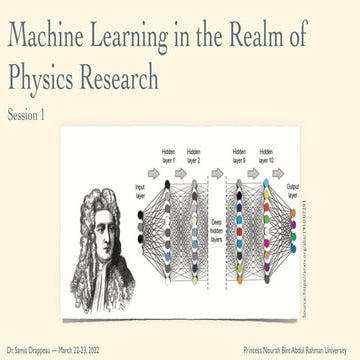 Machine Learning in the Realm of Physics Research | PPT