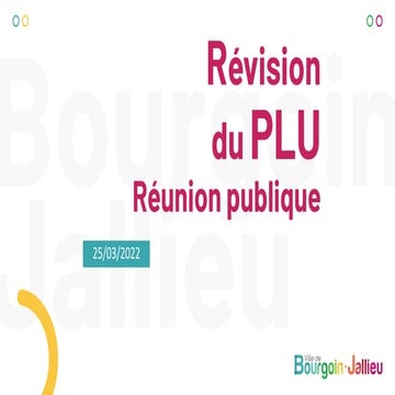 Réunion publique Révision du PLU | PPT