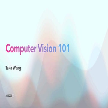 20220811 - computer vision | PPT