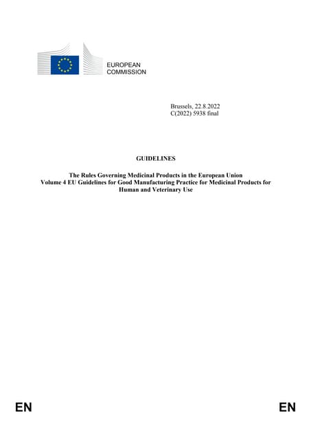 GMP EU annex 2 | PDF