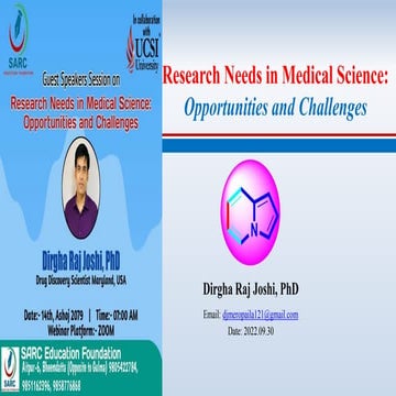 Research Need in Medical Science; opportunities and challenges | PPTX ...