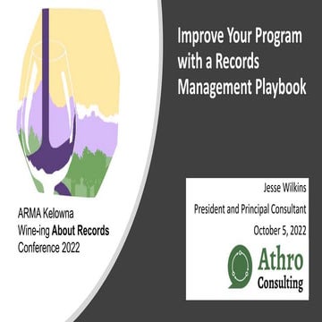 20220530 ARMA Canada Building Your RM Playbook.pptx