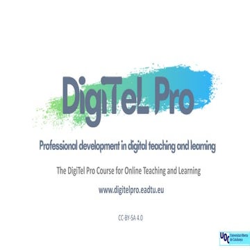 PLA DigiTeL Pro pitch Online Education by Iwan Wopereis (OUNL) | PDF
