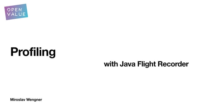 Devdays Profiling With Java Flight Recorder Ppt