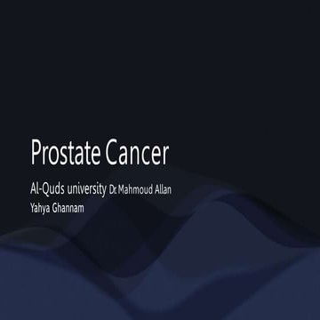 Prostate cancer power point presentation | PPTX