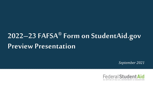 2021 Fafsa | Ppt