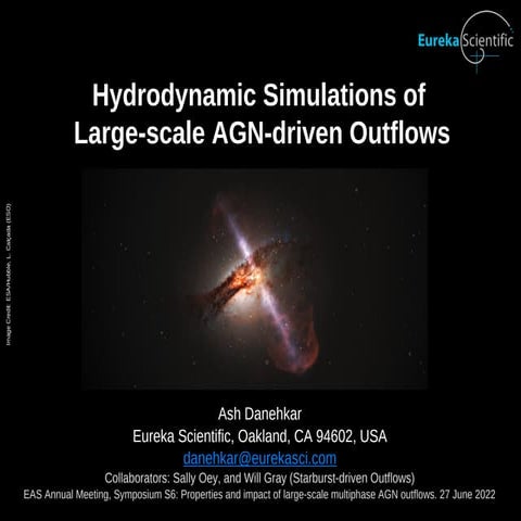 Hydrodynamic Simulations of Large-scale AGN-driven Outflows | PPT