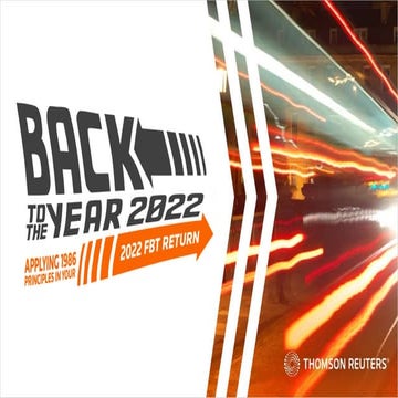 FBT Guide for 2022 - Webinar Slides | PPTX