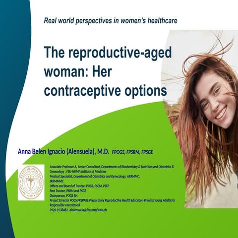 Fertility control, Contraceptive Usepptx | PPTX