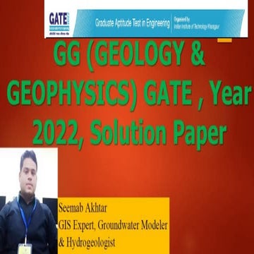 GATE 2022 GG Exam! | Comprehensive Solved Papers for Geology & Geophysics – Unlock Success with ...