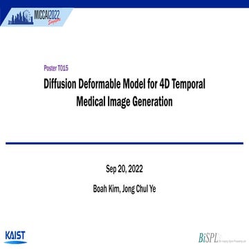Diffusion Deformable Model For 4d Temporal Medical Image Generation Pdf 3 D Graphics