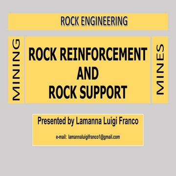 Rock reinforcement and rock support | PDF