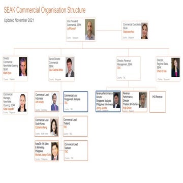 IHG Commercial Leaders Org Chart | PPT
