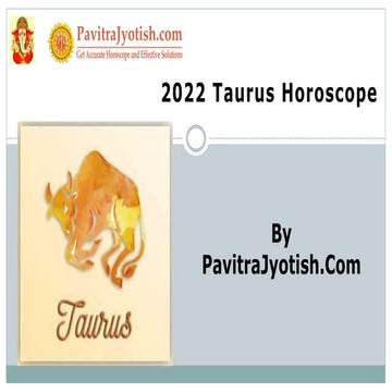 2022 Taurus Yearly Horoscope Predictions | PPT