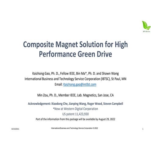 Composite Magnet Solution for High Performance Green Drive.pdf
