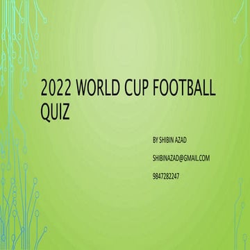 2022 World Cup football Quiz | PPTX