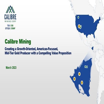 Calibre Mining Corporate Presentation March 2023 | PDF