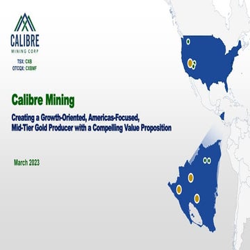 Calibre Mining Corporate Presentation | PDF