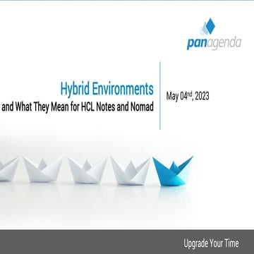 Hybrid Environments and What They Mean for HCL Notes and Nomad | PDF