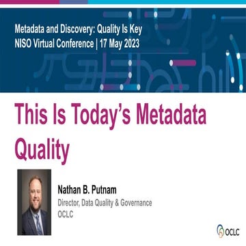 Putnam "This is Today's Metadata Quality" | PDF