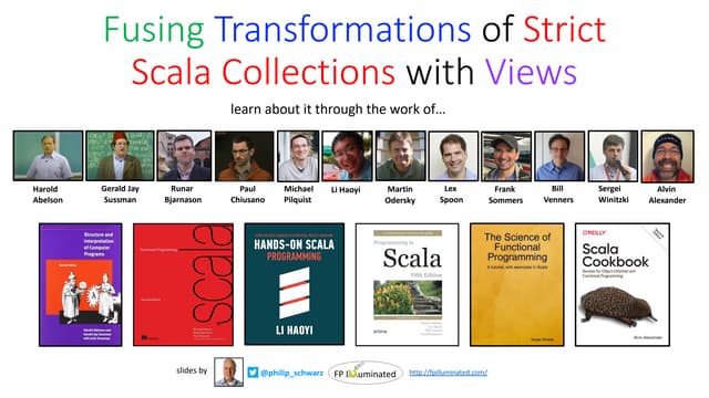 Fusing Transformations Of Strict Scala Collections With Views Ppt