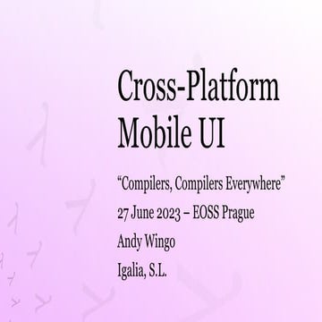 Cross Platform Ui Engines Rendering Performance Ppt