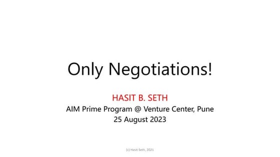 NEGOTIATION AND BARGAINING.pptx | Business | Business and Finance