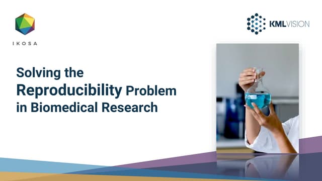 Solving The Reproducibility Problem In Biomedical Research Ppt