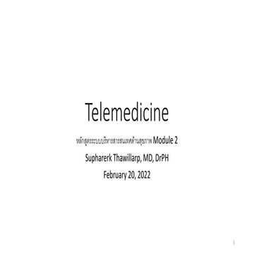 Telemed Lecture PSU Feb 20, 2023 | PDF